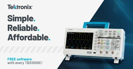 Tektronix TBS1202C Portable Oscilloscope, 200MHz, 2 Analogue Channels ...
